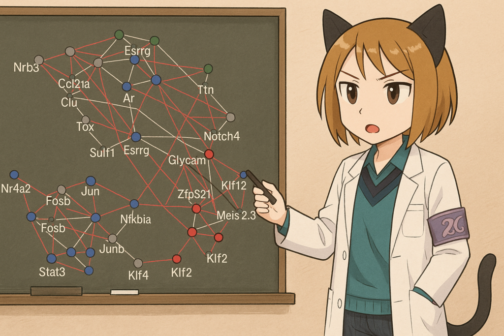 【理論/Python実装】Graphical LASSO【遺伝子発現制御】 - バイオインフォの森